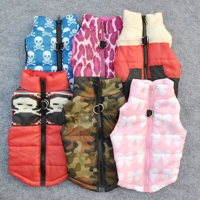 Bow Padded Ves Pet Dog Clothes Blue Fashion Clothings Dogs