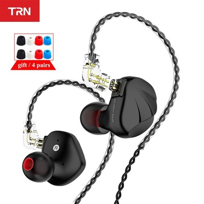 TRN VX 6BA+1DD Hybrid Metal In Ear Monitor Earphone HIFI Sp