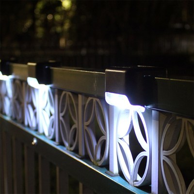 4PCS Solar Light Garden Fence Lamp Outdoor LED Solar Path St