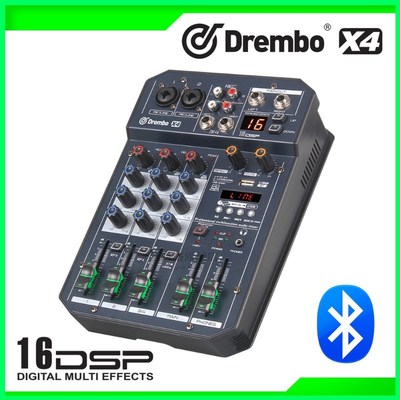 professional X4/6channel Protable digital audio mixer consol