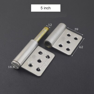 Stainless steel 304  Flag shape ,Detachable hinge , 3/4/5 in