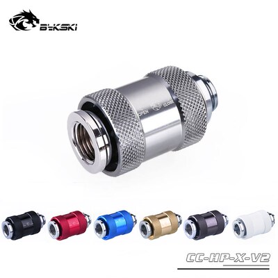 Bykski Hand Push Valve Switch G1/4 Thread Male to Famale Fl