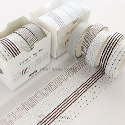 *5pcs/set Printing Washi Tape Set Diy ing Tape Cute ers Scho