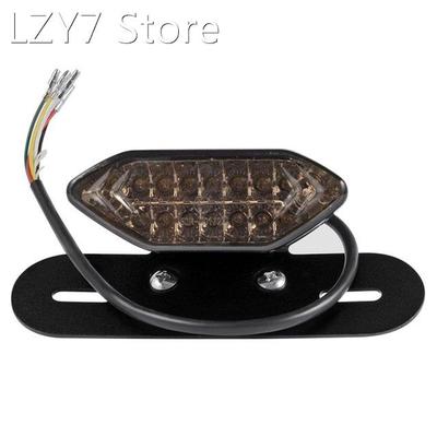 12V LED Universal Motorcycle Integrated Brake Tail Running L