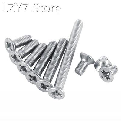 WALFRONT Flat Head Screws 100Pcs/Lot M3 Flat Head Stainless