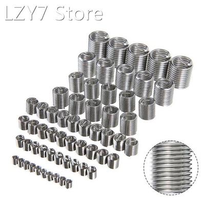 60pcs/set Stainless Steel Coiled Wire Helical Screw Bushing