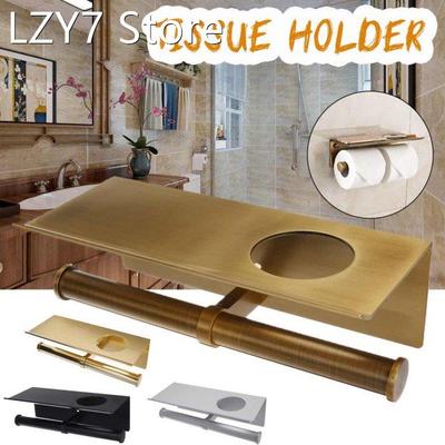 Wall Mounted Bathroom Toilet Roll Paper Shelf Holder Racks T