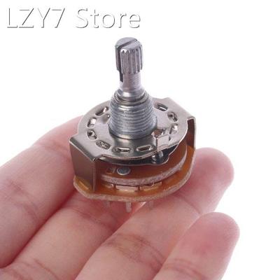 1Pc RS25 Shaft Panel Mount 2P5T Rotary Switch Selector Band