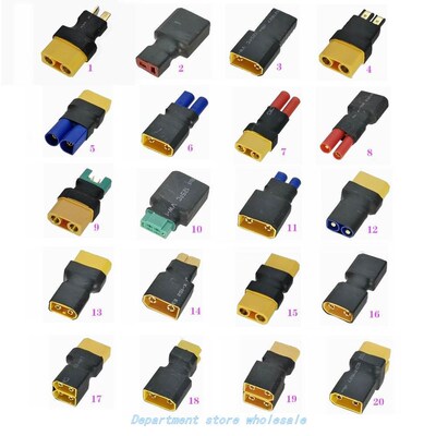 1Pcs XT90 to XT60 TRX T-Plug Deans MPX EC3 EC5 4.0mm banana