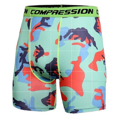 3D Camo Compression Shorts Men Fitness Sweat shorts Pants