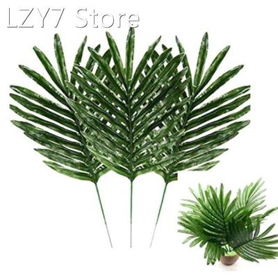 66pcs Artificial Palm Leaves Tropical Faux Monstera Leaves