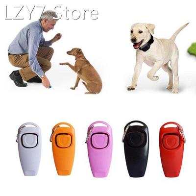 2 In 1 Pet Dog Training Whistle Clicker Pet Trainer Click Pu