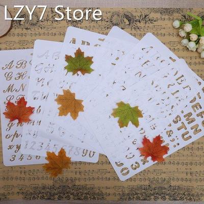 Letter Alphabet Number Layering Stencils for Wall Scrapbooki