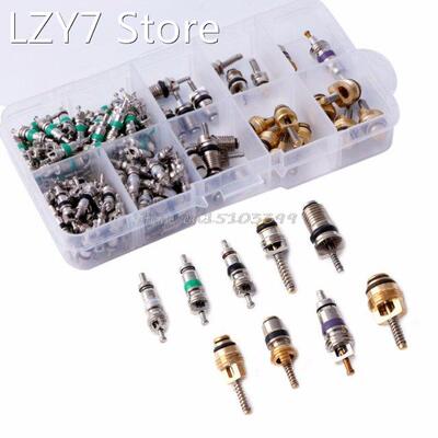 134Pcs Car R134A A/C Auto Air Conditioning Valve Core Car Ti