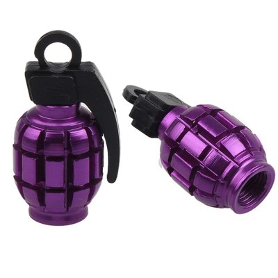 Bicycle Accessories For a Bike 2PCS Colorful Grenades Alloy
