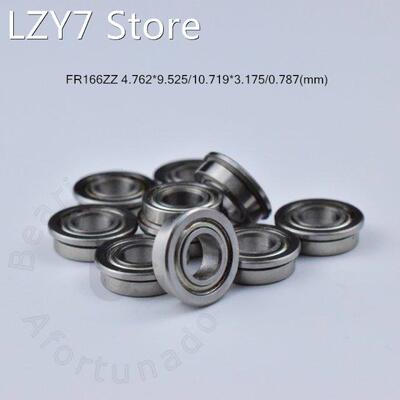 Flange 10pcs FR166ZZ 4.762*9.525(10.719)*3.175(mm) Free shi