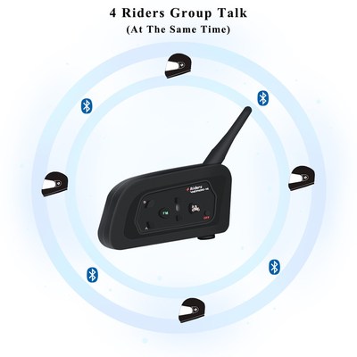 Vnetphone V4 Intercom Motorcycle Helmet Bluetooth Headset 85