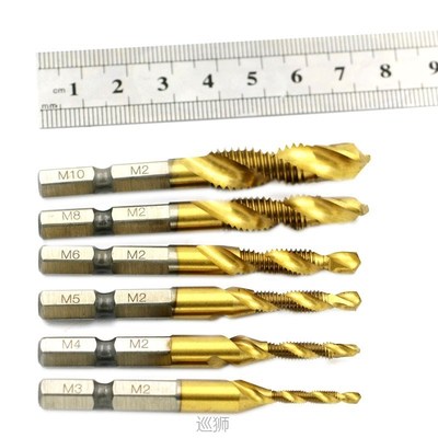 Hss6542 Drill Bit Screw Tap 1/4 Hex Shank Machine Hand Taps