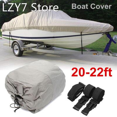 600D Heavy Duty Speedboat Cover V-Hull Boat Cover 20-22Ft Wa