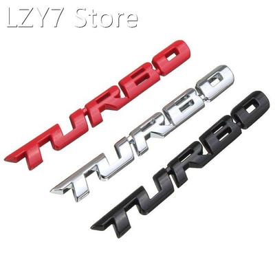 Brand 3D Car Styling Sticker Metal TURBO Emblem Rear Tailgat