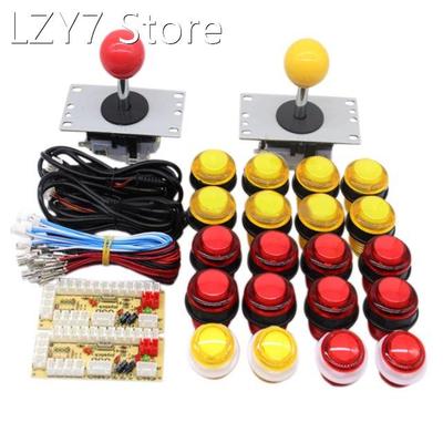 DIY USB Encoder To PC Games Joystick LED Illuminated Push Bu