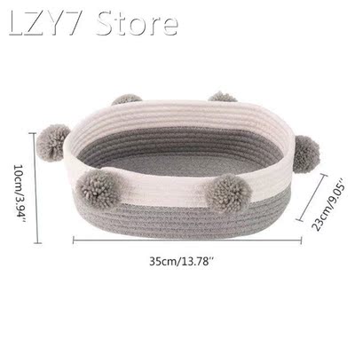 Breathable Bed Cotton Rope Woven Basket Pet Scratch Sleeping