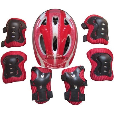 7pcs Kid Child Roller Skating Bike Helmet Knee Wrist Guard E