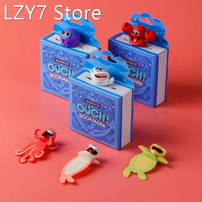 Lobster-shaped Page Tag Jellyfish-shaped Bookmark 3D PVC Boo