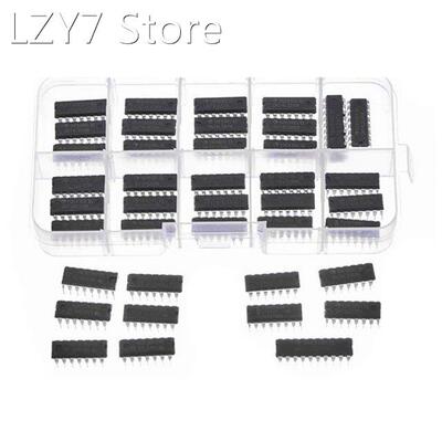 40Pcs 74HCxx + 74LSxx Series Logic IC Assortment Kit, Digita