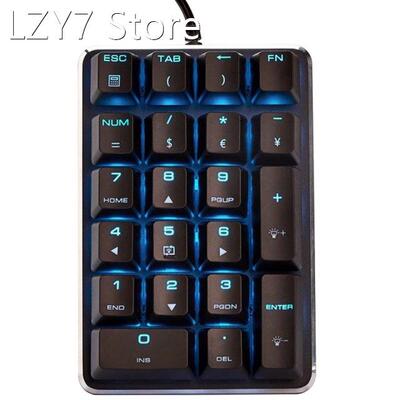 Mechanical Numeric Keypad Brown Switch Wired Ice Blue Backli