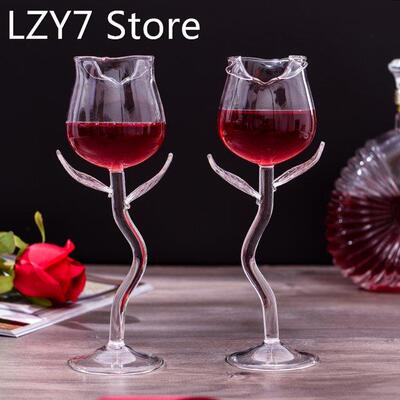Rose Wine Glass Set Rose Flower Shape Wine Glass Creatives R