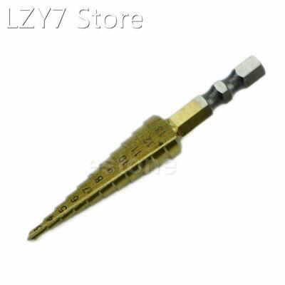 Unique 3MM-13MM Titanium Coated 11Step Drill 1/4