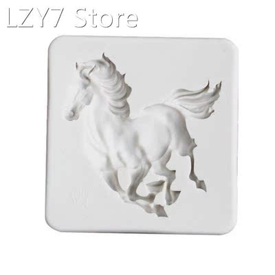2022 New Fondant Molds Cute Animal 3D Horse Shape for Handma