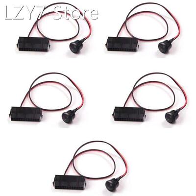 5Pcs 24-Pin Female ATX PSU Power Supply Starter Switch Jumpe