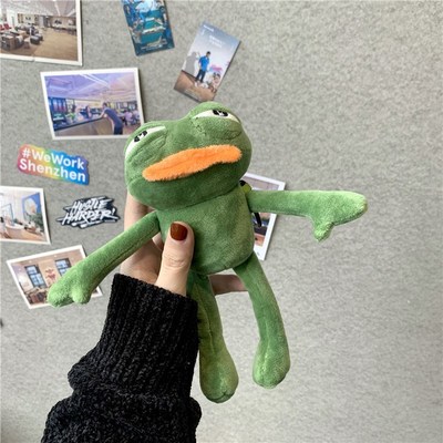 Pepe The Frog Sad Frog Plush For airpods Cases Plush Movie