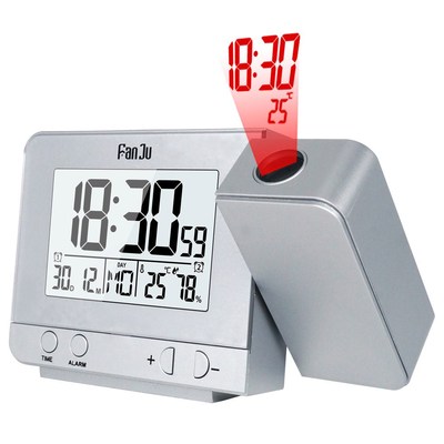 FanJu FJ3531 Projection Alarm Clock Digital Date Snooze Func