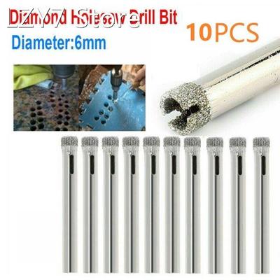 10PCS Diamond Coated Drill Bit Tile Ceramic Glass Hole Saws