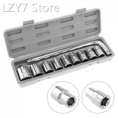 10pcs/lot Auto Repair Socket Wrench Chrome Vanadium Steel S