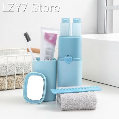 8PCS/ Set Tumbler Set Bathroom Accessories Set Wash Kit Toot