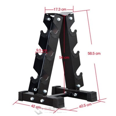 Dumbbell rack hexagon dumbbell fixed tripod dumbbell rack se