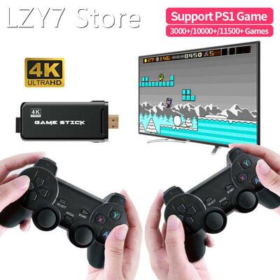 4K TV Video Game Console With 2.4G Wireless Controller Suppo