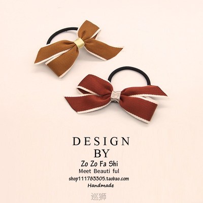 Korean version butterfly knot hair rope Girl Korean fashion