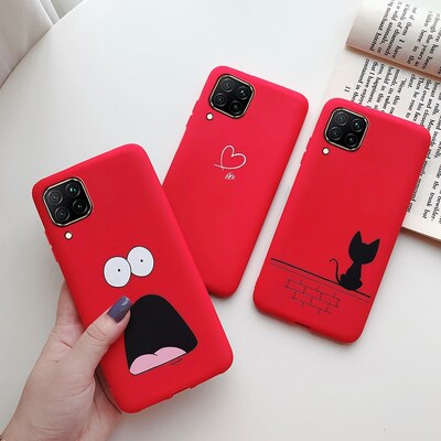 For Samsung A12 Case Silicone Soft TPU Back Fundas Phone Ca