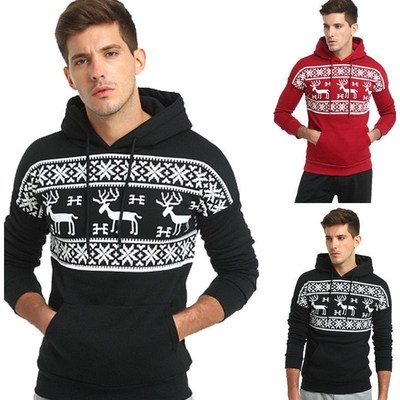 Christmas Sweatshirt Hoodie sweater men clothes