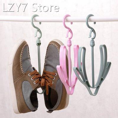 3 Pcs Folding Hook Shoe Drying Rack Shoes Hanger Multi-funct