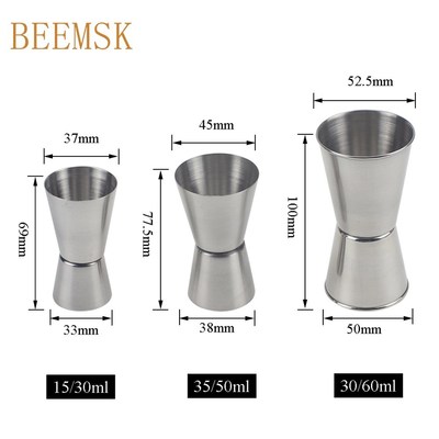 1pcs 15/30/35/50/60ml Measure  Bar Party Wine Cocktail Shake