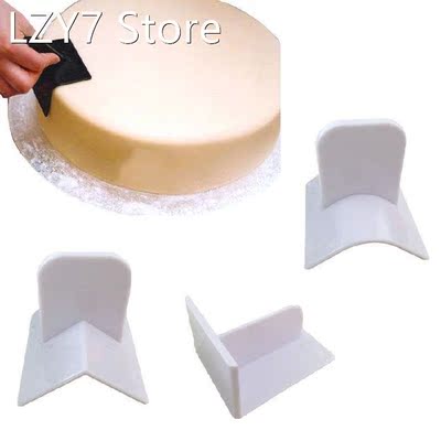 Cake Smoother Paddle Right Angle Tool Plastic Kitchen Utensi