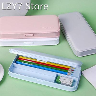 1Pc Macaron Pencil Case Multifunctional Stationery Frosted P