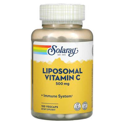 美国Solaray liposomal vitamin c 脂质体维生素C 500mg100粒胶囊