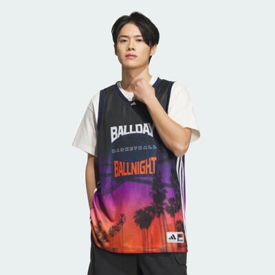 Adidas/阿迪达斯 男子 JERSEY 篮球印花运动宽松背心 JI9761